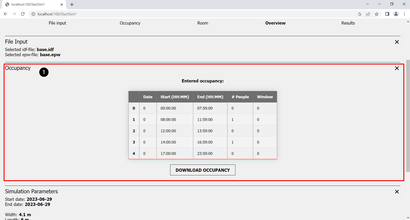 Overview | EnergyPlus Room Simulator