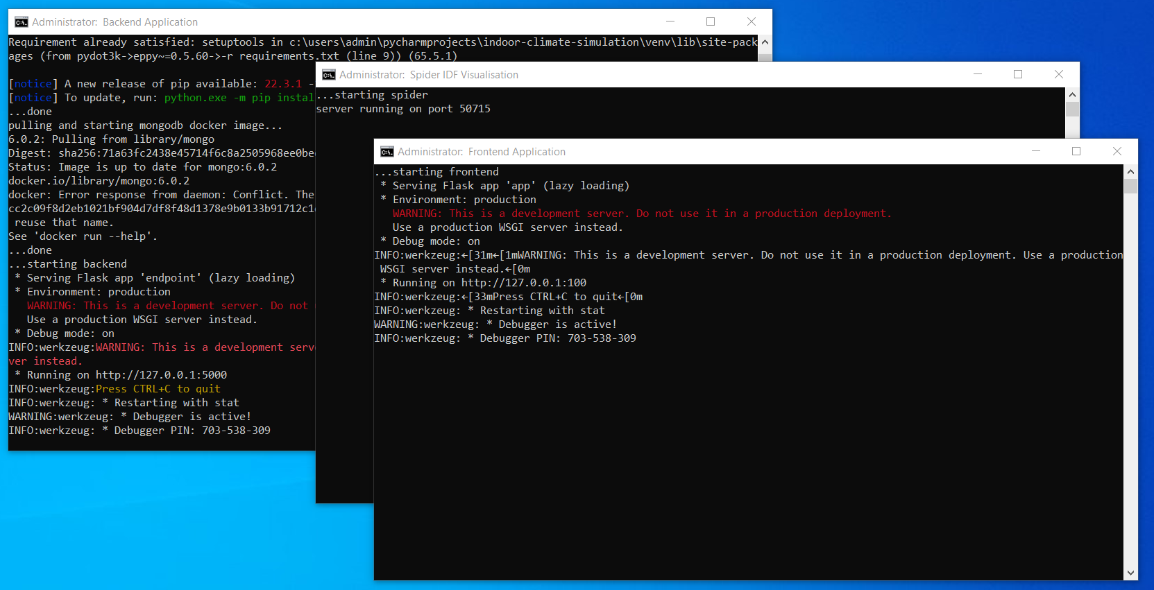 Start Program | EnergyPlus Room Simulator